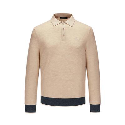 【绵羊毛】Munsingwear万星威休闲男士保暖长袖翻领POLO衫