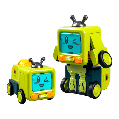 相碰撞变形小汽车玩具男孩机器人儿童百变反转车4益智3一6岁2女孩