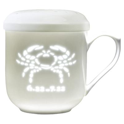 古镇陶瓷茶杯星座带盖过滤玲珑