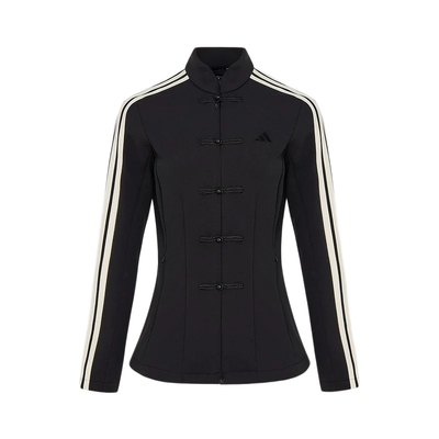 阿迪达斯新中式修身夹克隐藏拉链Spacer Slim春针织衫外套 HY2130