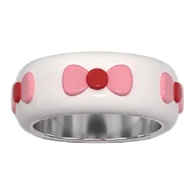 TOGGLER环形冷珐琅蝴蝶结戒指