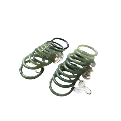 天然和田玉青海料青玉美人条手镯