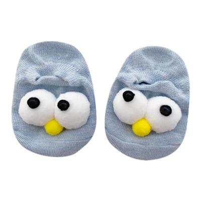 大眼睛袜子新生儿春秋薄款船袜