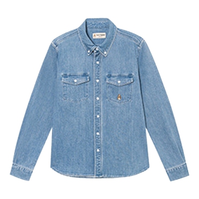 暇步士弹力绵软长袖衬衫春季