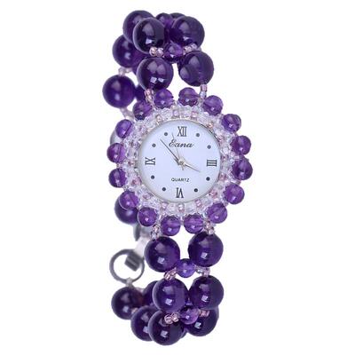 守护爱情紫水晶手表情人节礼物女