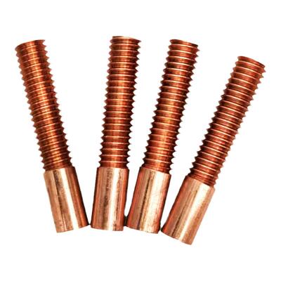 紫铜螺纹电极螺牙棒铜电极公制长