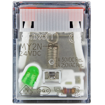正品OMRON欧姆龙MY2N-GS小型继电器MY2NJ HH52P-J AC DC 24V 220V