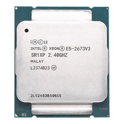 Intel至强E5-2673 V3 CPU 12核心24线程二手拆机服务器散片处理器