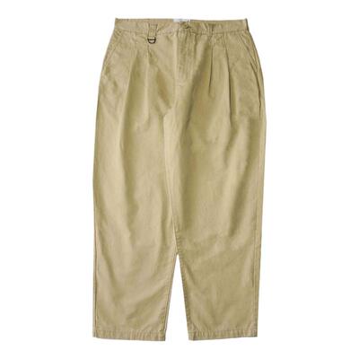 RADIUM日系潮牌港风 阔腿春秋长裤全棉宽松直筒裤男 双褶休闲裤男