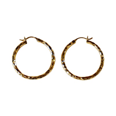 个性百搭显脸小素圈耳环