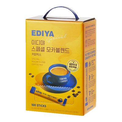 【百补】EDIYA韩国进口特别摩卡冻干速溶三合一经典咖啡盒装