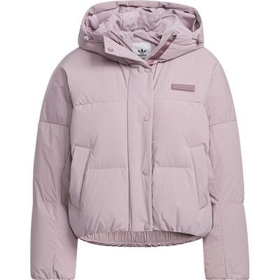 Adidas/阿迪达斯官方正品三叶草女士连帽保短款暖羽绒服JD3787