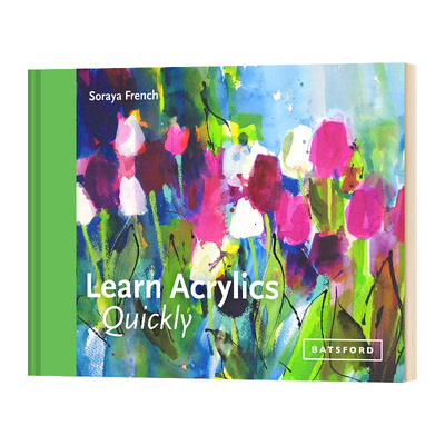 英文原版 Learn Acrylics Quickly 快速学习丙烯画 美术入门 英文版 进口英语原版书籍