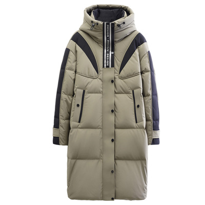 雅鹿女中长款显瘦超保暖羽绒服