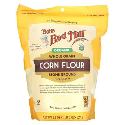 Bob'sRedMill有机全谷物玉米粉胚芽营养烘焙松饼煎饼粗磨玉米粉