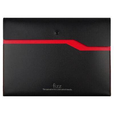fizz彩色双层简约塑料办公文件袋