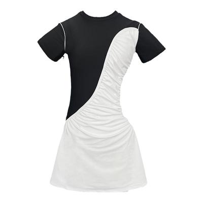 游泳衣女连体裙式保守