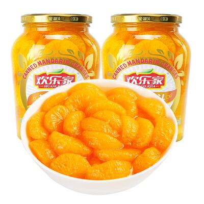 欢乐家橘子罐头900g*2瓶