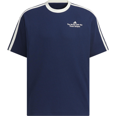 Adidas/阿迪达斯正品2025夏季款男士套头华夫格宽松短袖KF2473