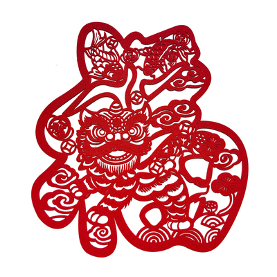 2026新年无纺布红福字窗花墙贴