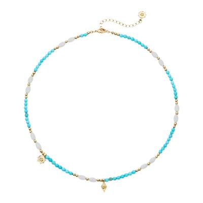 Social Talent/桑蕾棉花蓝月潮汐串珠项链女原创设计2025新品