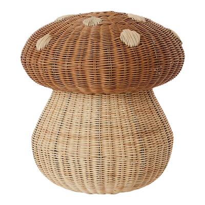 JOJO'SLIFEPD藤编蘑菇收纳筐
