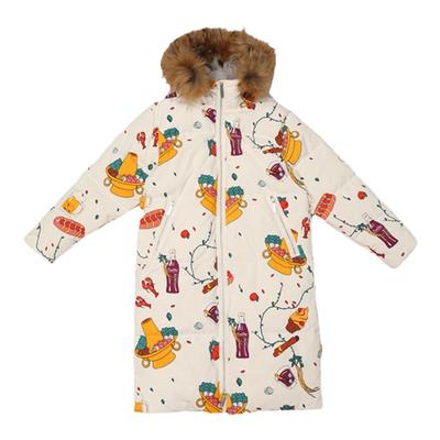 DEVIL NUT潮牌恶魔21秋冬无性别情侣款保暖羽绒服火锅图案 ATO