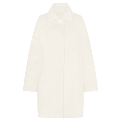 中长款毛呢外套纯色女翻领大衣