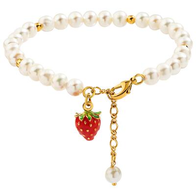JuicyGrape小草莓珍珠手链