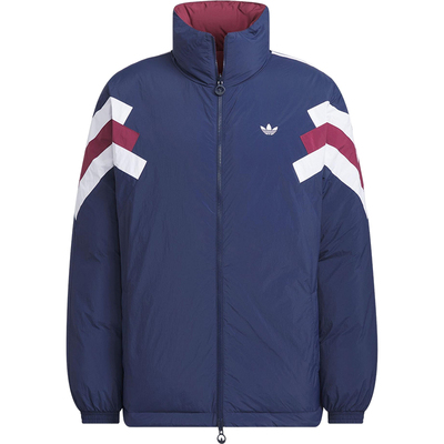 Adidas/阿迪达斯正品三叶草男士宽松立领双面保暖羽绒服KF9609