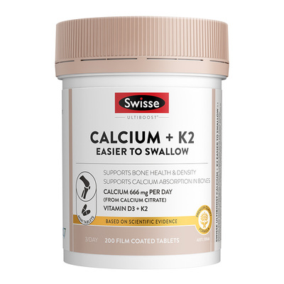 swisse斯维诗娘娘钙K2柠檬酸钙