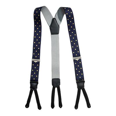 男士牛皮胖人防滑吊裤带