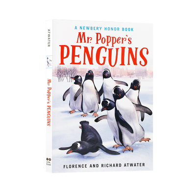 预售英文原版Mr. Popper`s Penguins 波普先生的企鹅学生课外扩展阅读冒险故事Little,Brown Books for Young Readers