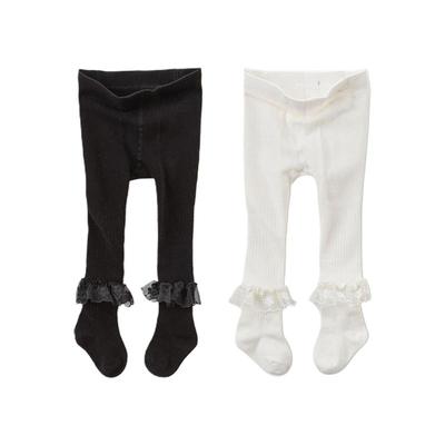 戴维贝拉女童洋气连脚裤袜