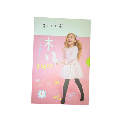 白色纯棉儿童裤袜舞蹈袜
