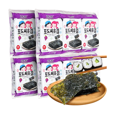 ZEK韩国儿童葡萄籽海苔4g×12包