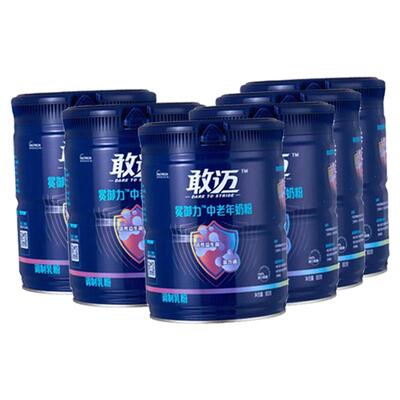 27.1月敢迈中老年牛奶粉800g6罐