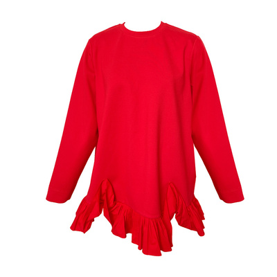 24年春新款柔软微弹拼接款套头衫