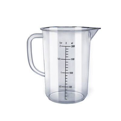 亚克力塑料pc量杯带双色刻度克度杯3000ml5000ml奶茶店专用大容量