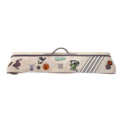 莱瑟塔台球杆包彩虹扎男二分之一大头杆包进口小牛皮大容量7孔