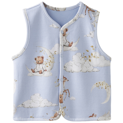 aqpa爱帕婴儿马甲背心内穿保暖春秋新款宝宝小月龄两面穿坎肩外出