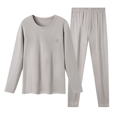 男款德绒发热保暖内衣套装加厚款