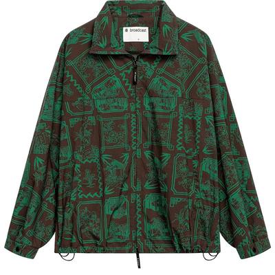 【播奥莱】播倪妮同款印花短外套女春夏时髦国风上衣BDR1WD0041