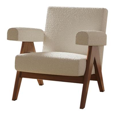 森铁实木中古休闲沙发单椅