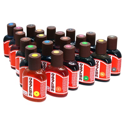 100ml24色日制craft盐基植鞣革