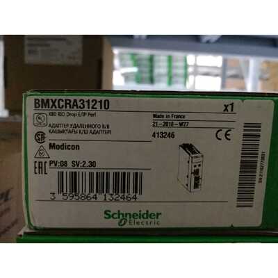 议价施耐德M340PLC X80 E/IP 以太网IO处理器接口模块BMXCRA31200