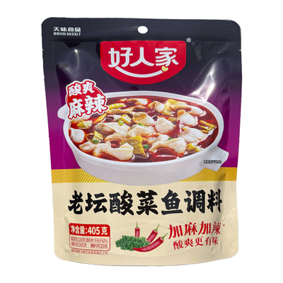 好人家老坛酸菜鱼调料405g/袋