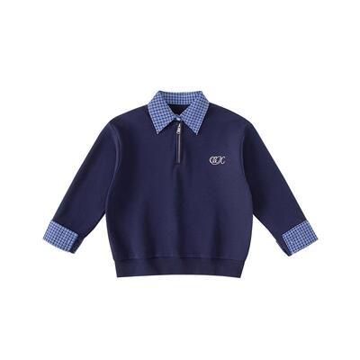 INSbobo儿童卫衣假两件卫衣