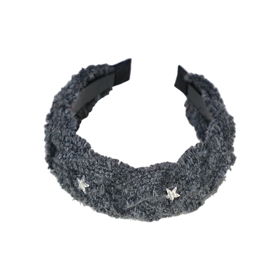 原创限量版羊毛发箍头箍星星灰色