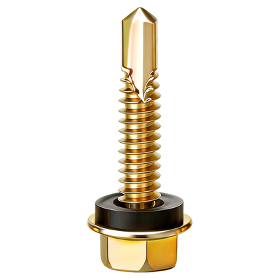 沪心外六角钻尾螺丝自攻自钻燕尾丝打铁皮钢板钻尾钉M4.8M5.2M6.3